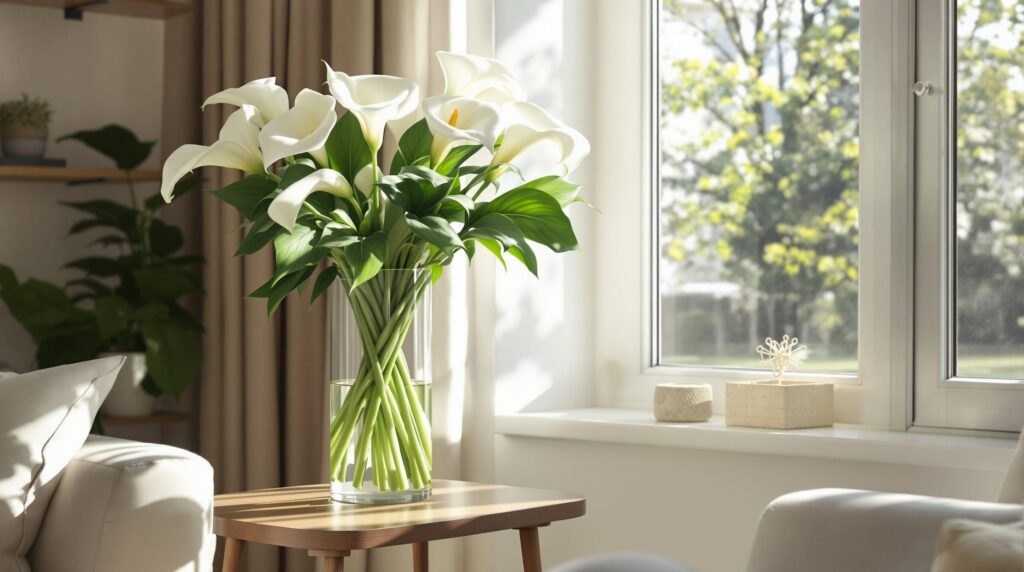 Calas flores: cuidados esenciales para interiores elegantes y sanos